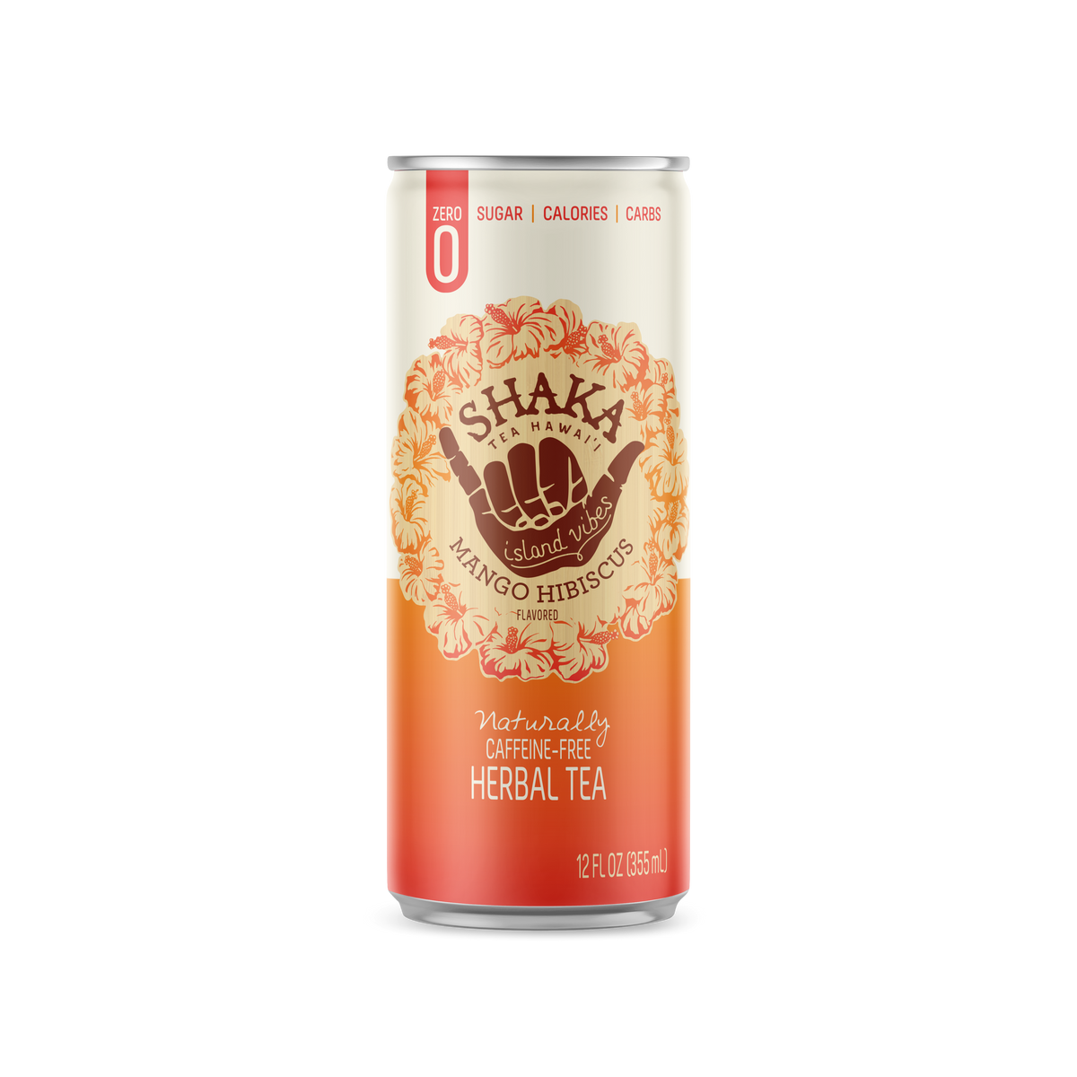Mango Hibiscus 12oz Can Herbal Tea 12-Pack – Shaka Tea