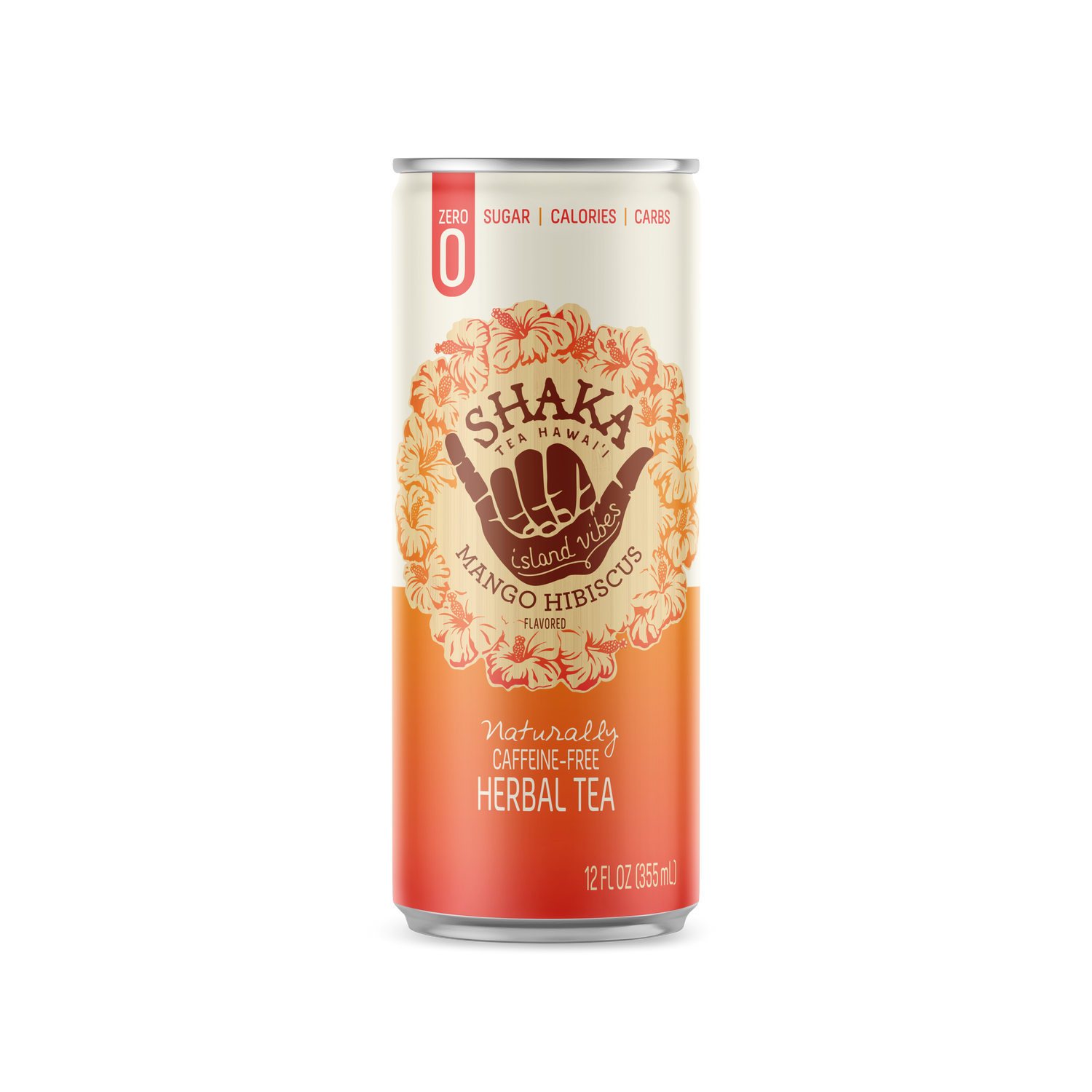 Mango Hibiscus 12oz Can Herbal Tea 12-Pack – Shaka Tea
